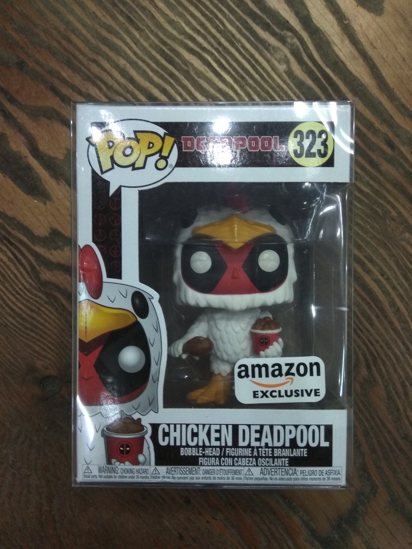 Funko Pop Chicken Deadpool #323 Amazon Exclusive, Hobbies & Toys, Toys ...