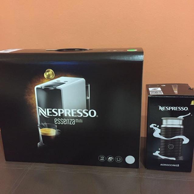Nespresso Inissia Mini + Aerocinno3 (Milkfrother), TV & Home Appliances ...