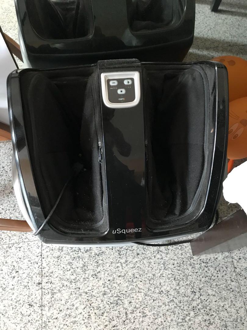 Osim Usqueeze foot massager, Health & Nutrition, Massage Devices on ...