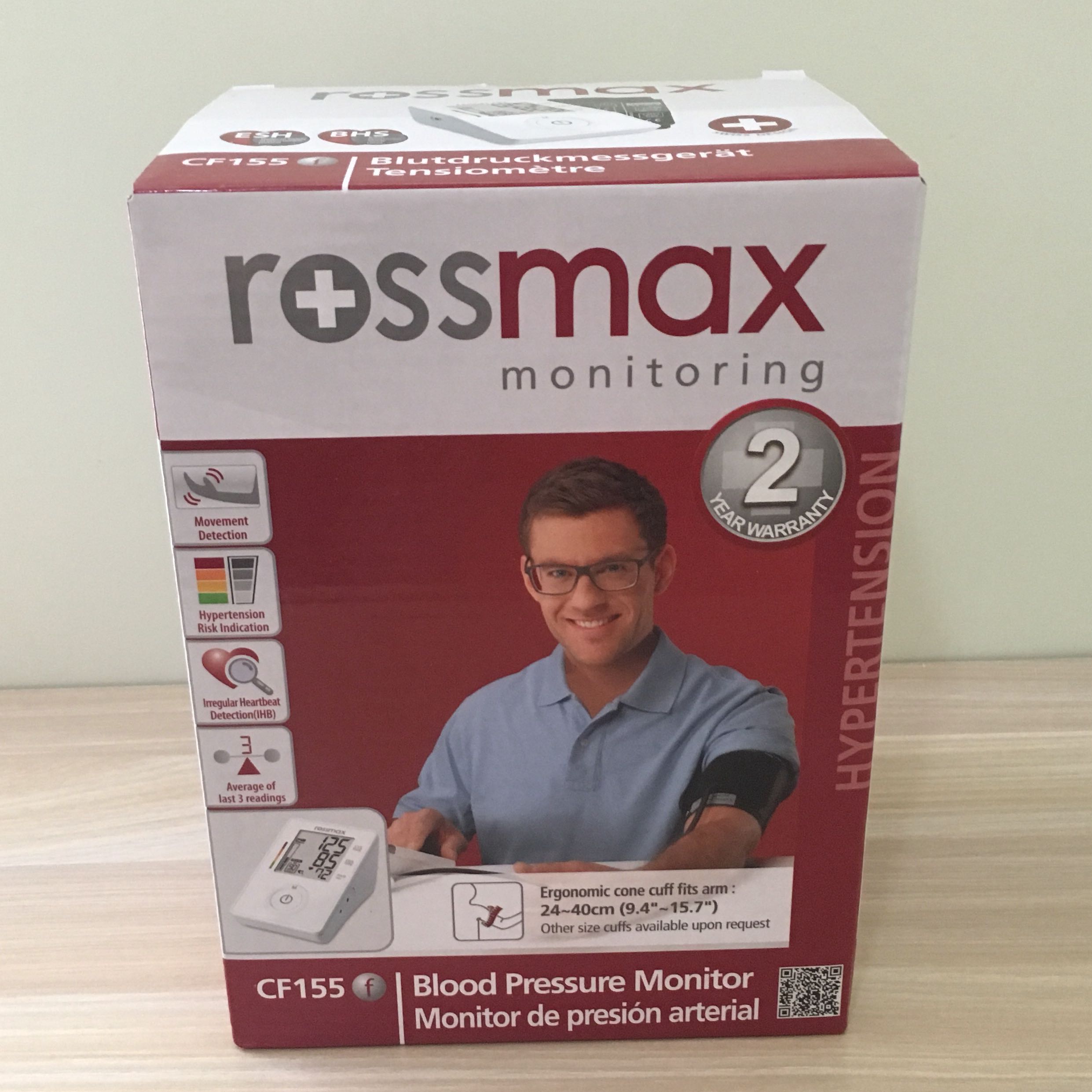 Rossmax 電子血壓計（型號：CF155), 手提電話, 智能穿戴裝置及智能手錶 - Carousell