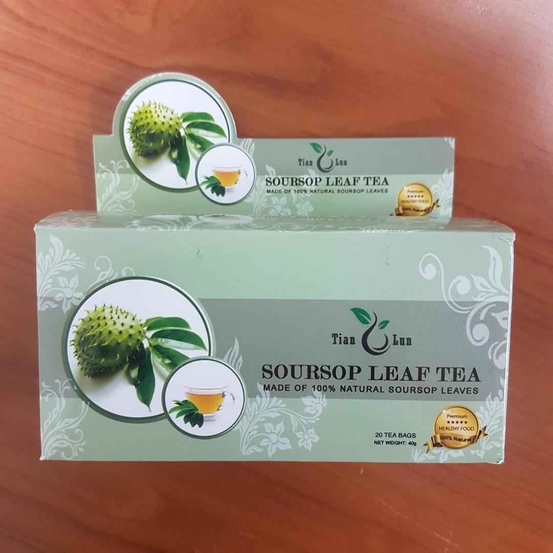 Soursop Leaf Tea 100% Natural - 20 Sachet per box, Health & Nutrition ...