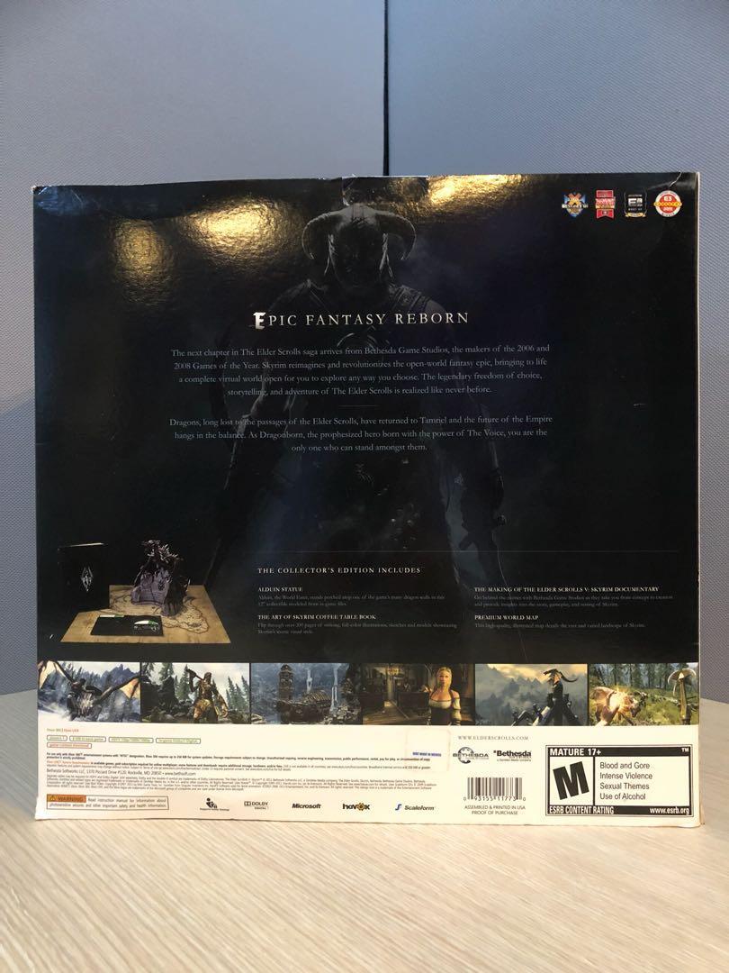 The Elder Scrolls V: Skyrim | Collector's Edition | NTSC, Video Gaming ...