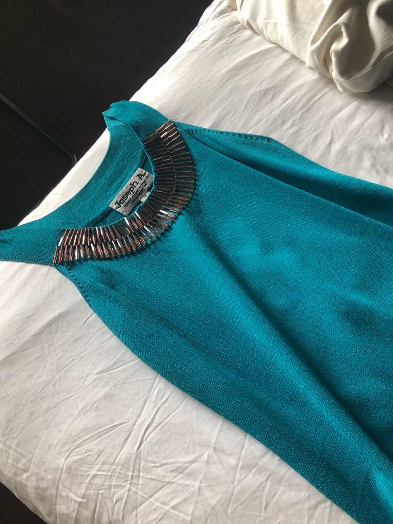 Turquoise Top, Women's Fashion, Tops, Sleeveless on Carousell