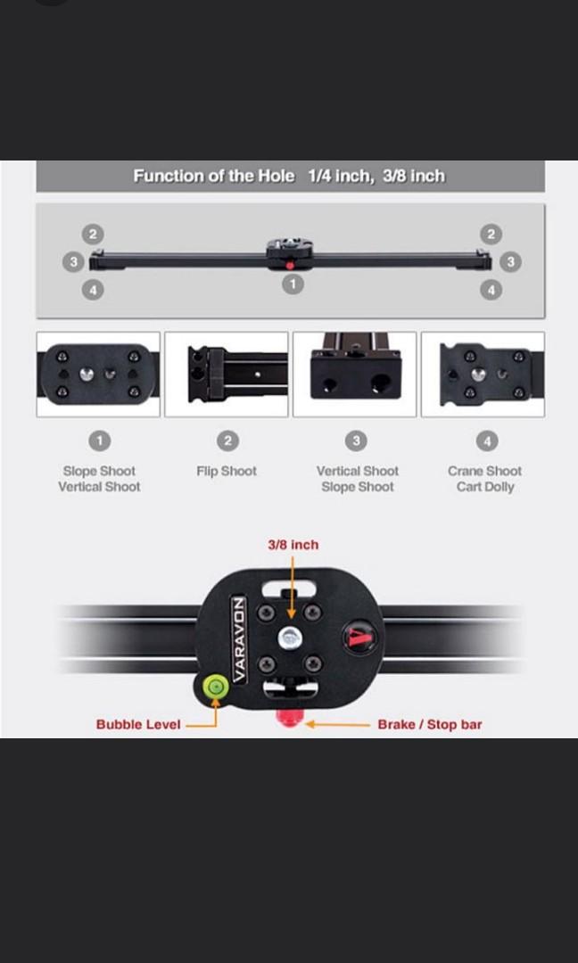Varavon Slidecam Lite 1000 Slider, Photography, Video Cameras on Carousell