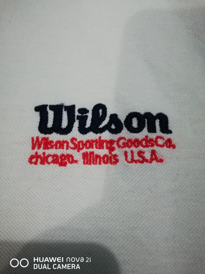 Vintage Wilson Logo Sulam, Men's Fashion, Tops & Sets, Tshirts & Polo ...
