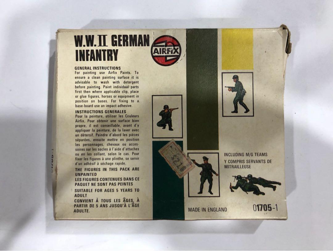 Vintage WWII German Nazi Infantry Airfix Miniature Toy Soldiers Diorama ...