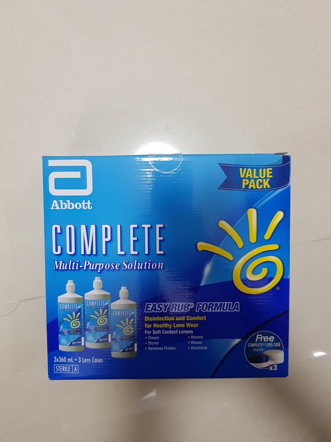 X2 Abbott Contact Lens Solution Disinfectant on Carousell