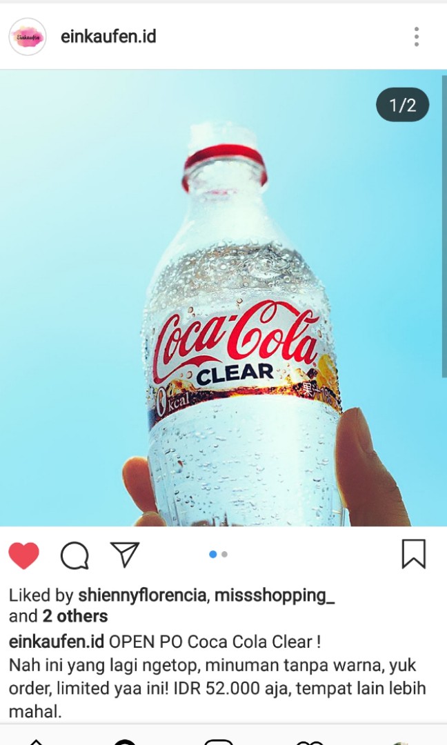 COCA COLA CLEAR, Makanan & Minuman, Minuman Tidak Beralkohol di Carousell