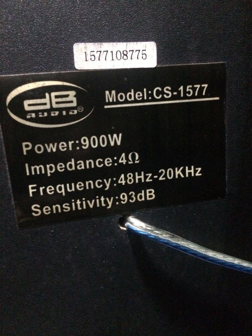 Db audio original speakers with db audio amplifier, Audio, Soundbars ...