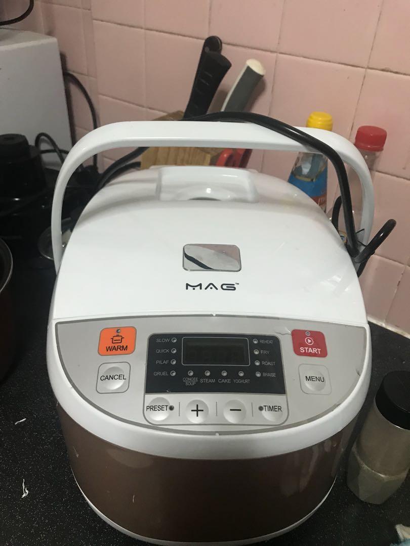 MAG smart rice cooker, multiple function, TV & Home Appliances, Kitchen ...