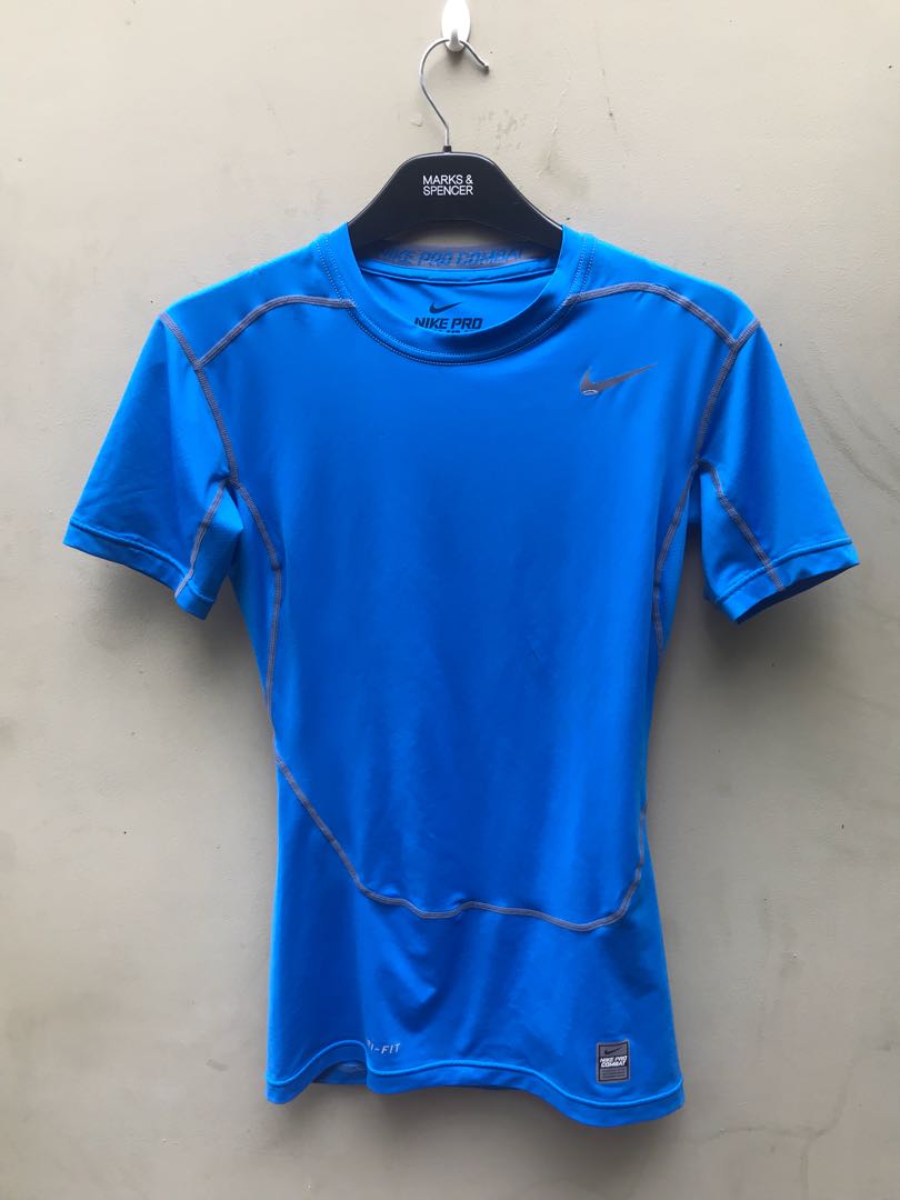 Nike Pro combat blue shit, Women's Fashion, Footwear, Sneakers on Carousell