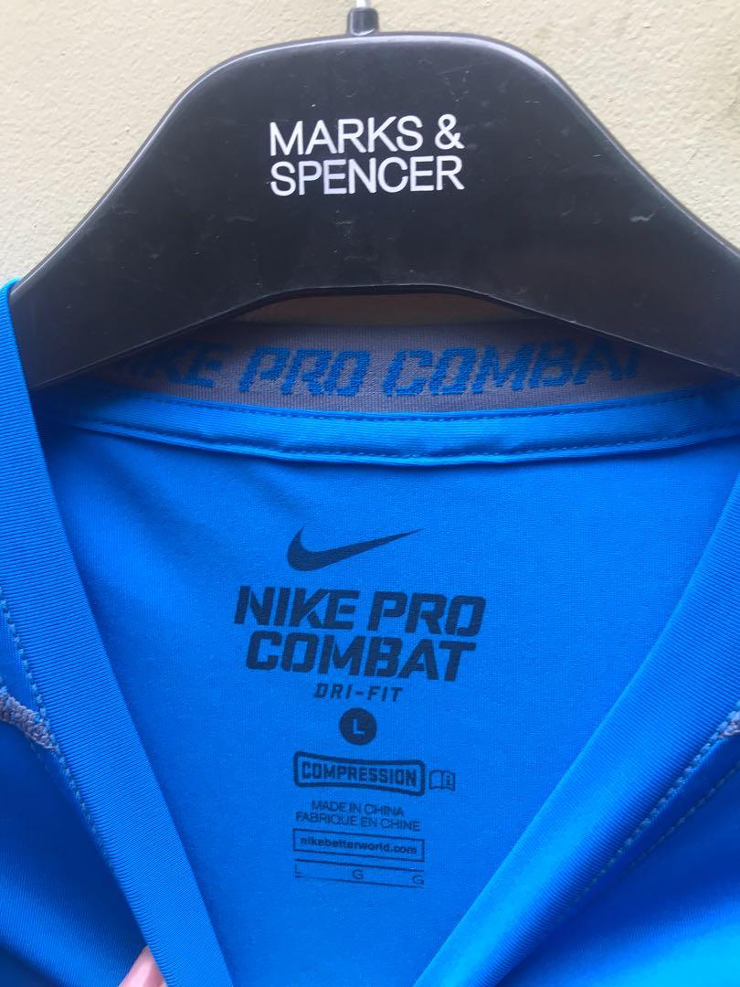 Nike Pro combat blue shit, Women's Fashion, Footwear, Sneakers on Carousell