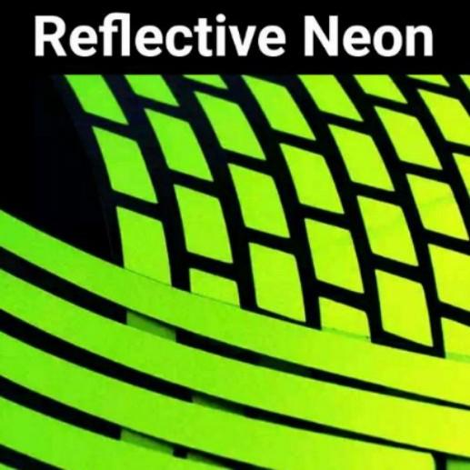 Rare Neon Reflective Rim Decal, Motorcycles, Motorcycle Accessories on ...