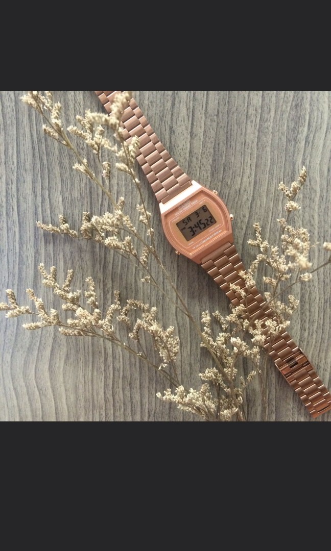 Rose Gold Casio Vintage Classic Watch, Women's Fashion, Watches ...