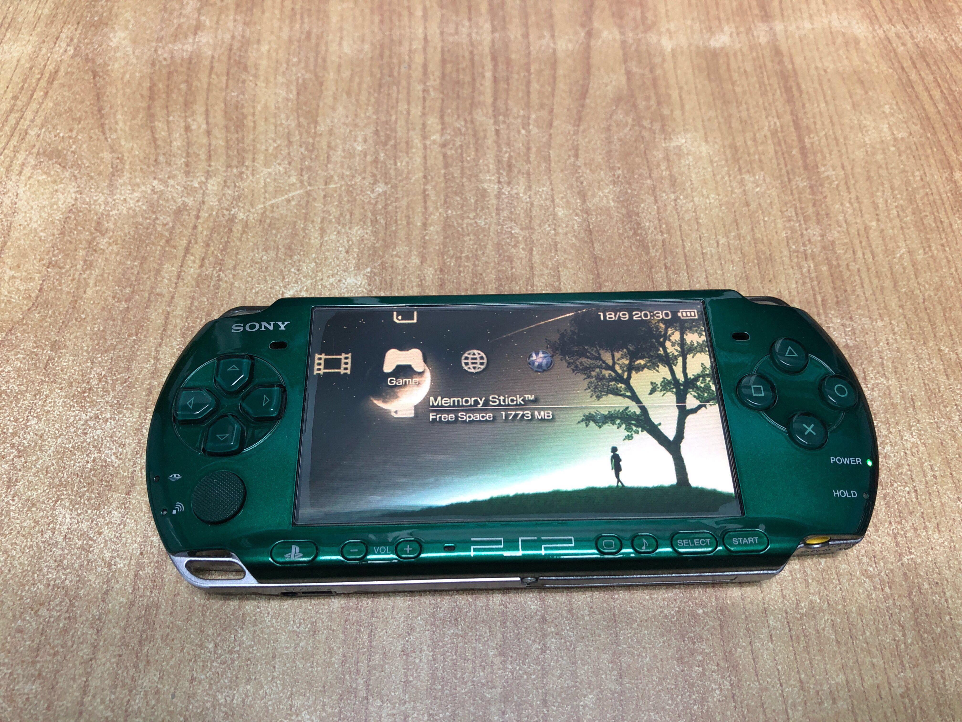 Sony PSP 3000 Metallic Green (MODIFIED), Video Gaming, Video Game ...