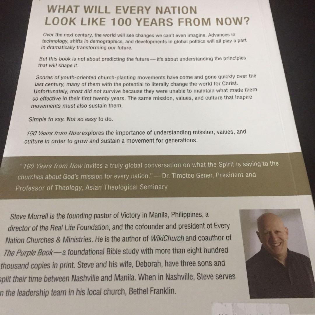 Steve Murrell 100 Years From Now Book, Hobbies & Toys, Books ...