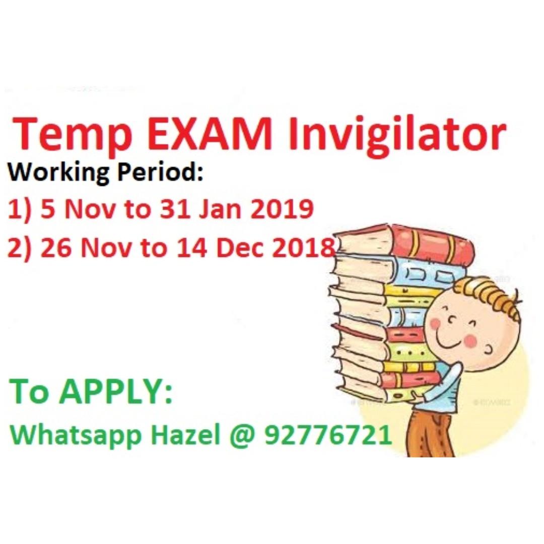 Temp Exam Invigilator, Jobs, Education & Training on Carousell