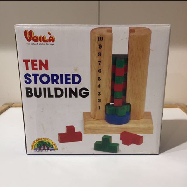 Wooden Ten Storey Counting Tower, Hobbies & Toys, Toys & Games on Carousell