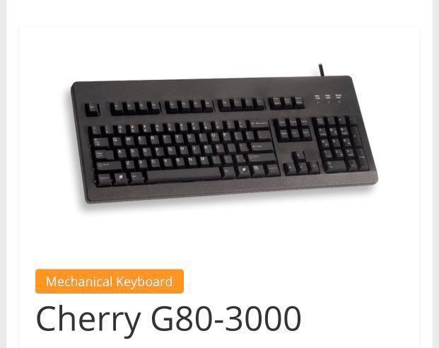 BN Cherry Mechanical Keyboard G80-3000 MX Blue, Computers & Tech, Parts ...