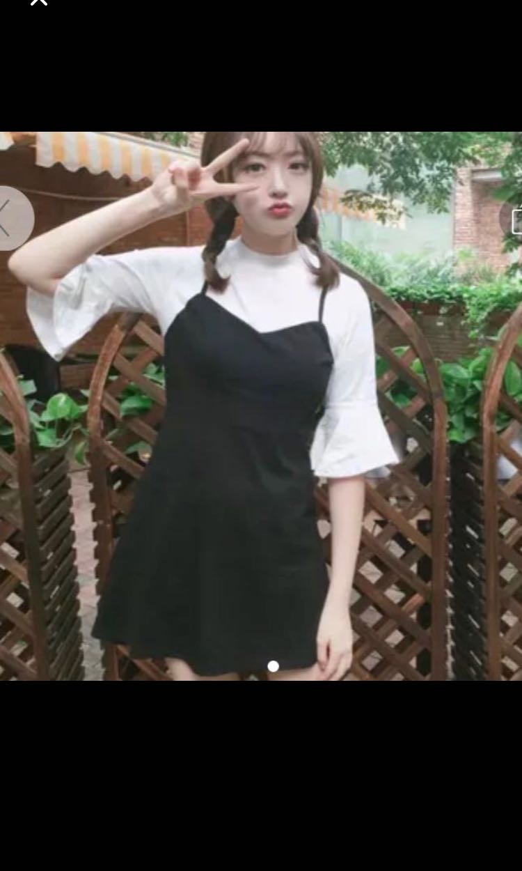 BNWT ulzzang Japanese dress, Women's Fashion, Tops, Sleeveless on Carousell