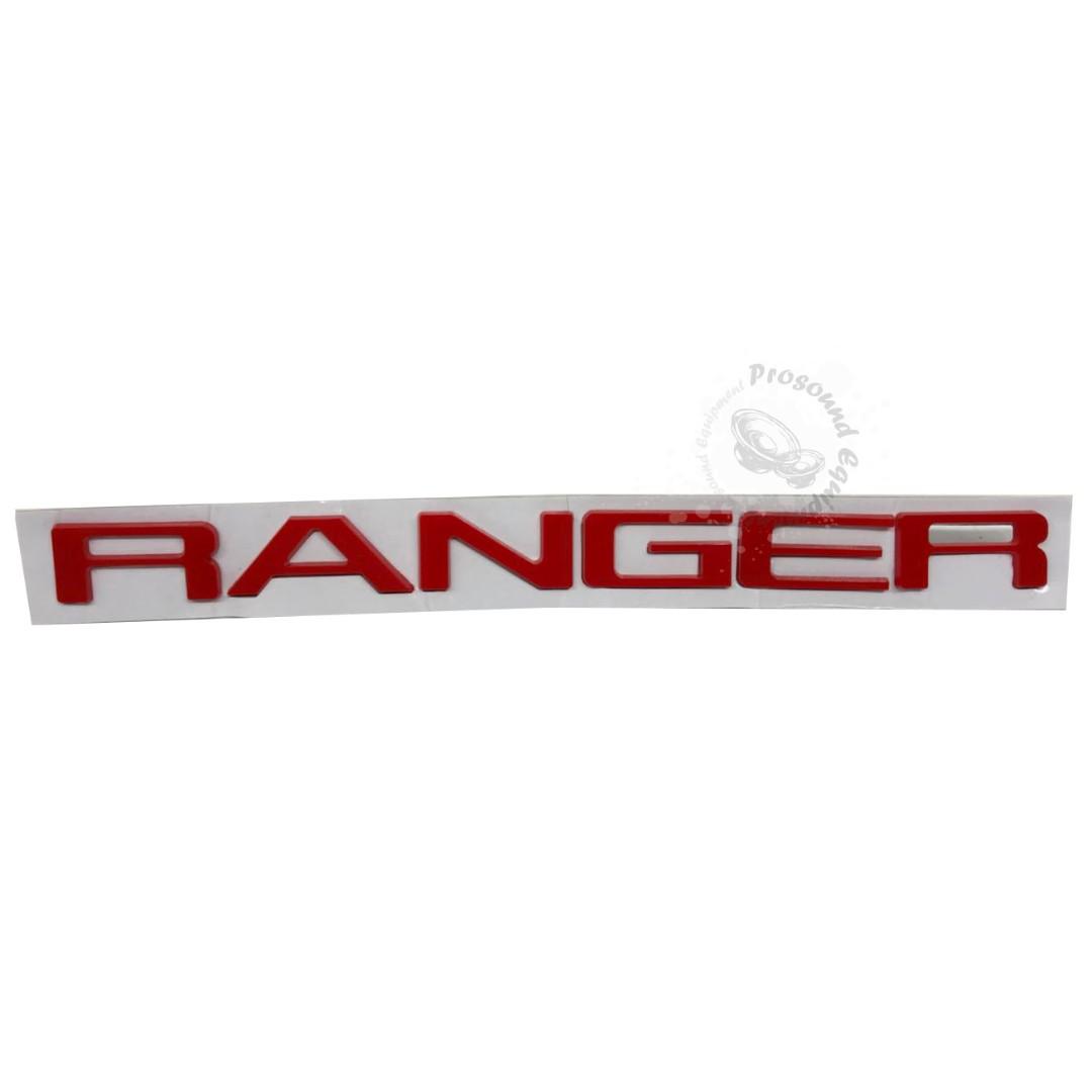 FORD RANGER WORD BADGE STICKER (RED), Auto Accessories on Carousell