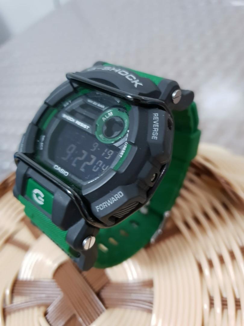 Price Reduced**G Shock Casio GD400 Military Green Strap with Bull Bars ...