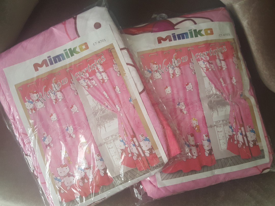 Hello Kitty Window Curtain, Hobbies & Toys, Stationery & Craft ...