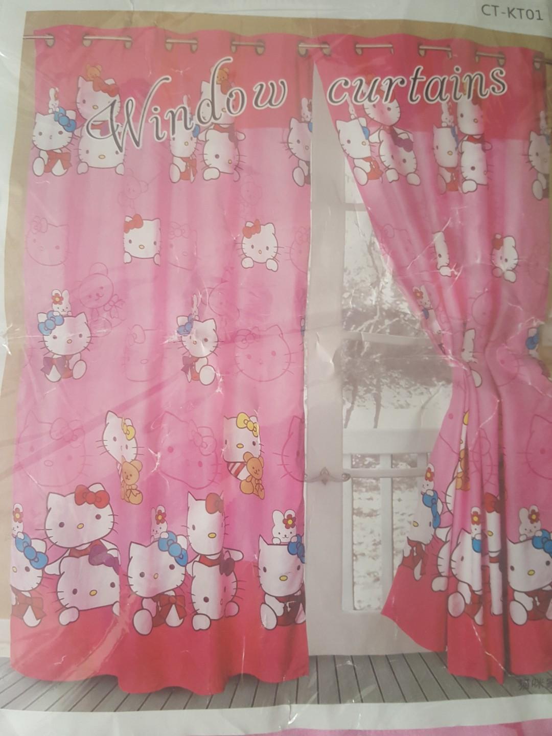 Hello Kitty Window Curtain, Hobbies & Toys, Stationery & Craft ...