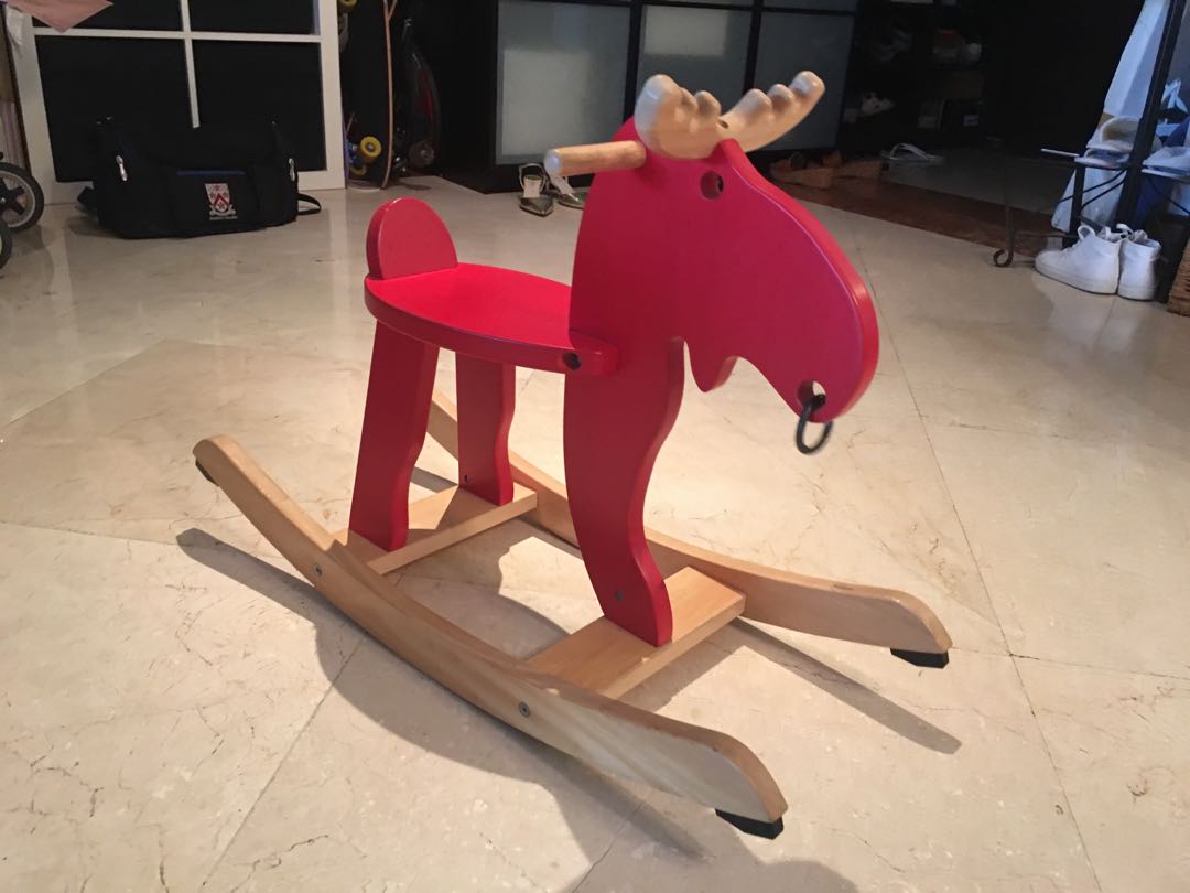 IKEA rocking moose, Babies & Kids, Toys & Walkers on Carousell