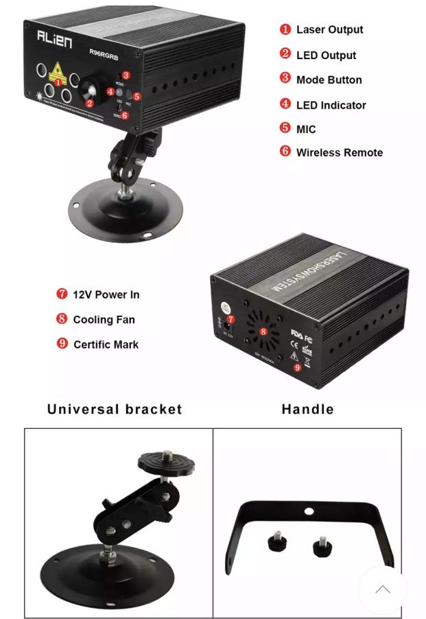 Laser light projector, Audio, Soundbars, Speakers & Amplifiers on Carousell