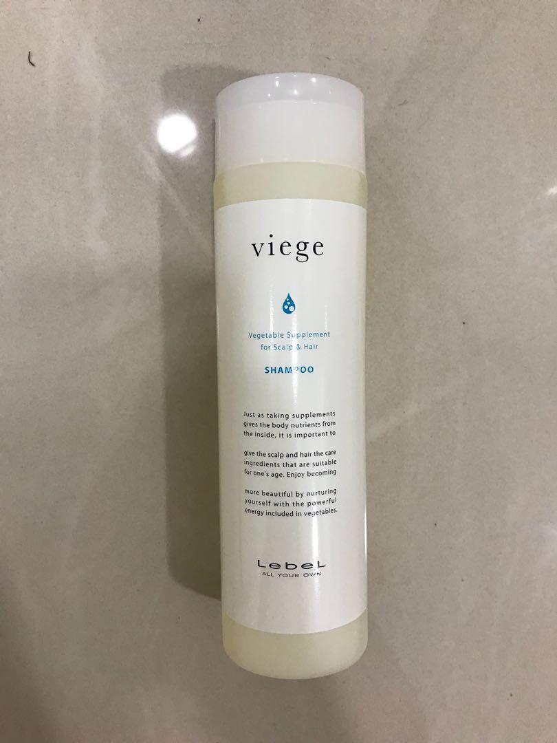 Lebel Viege Shampoo 240ml vegetable supplement for Scalp and Hair, Health & Nutrition, Health ...