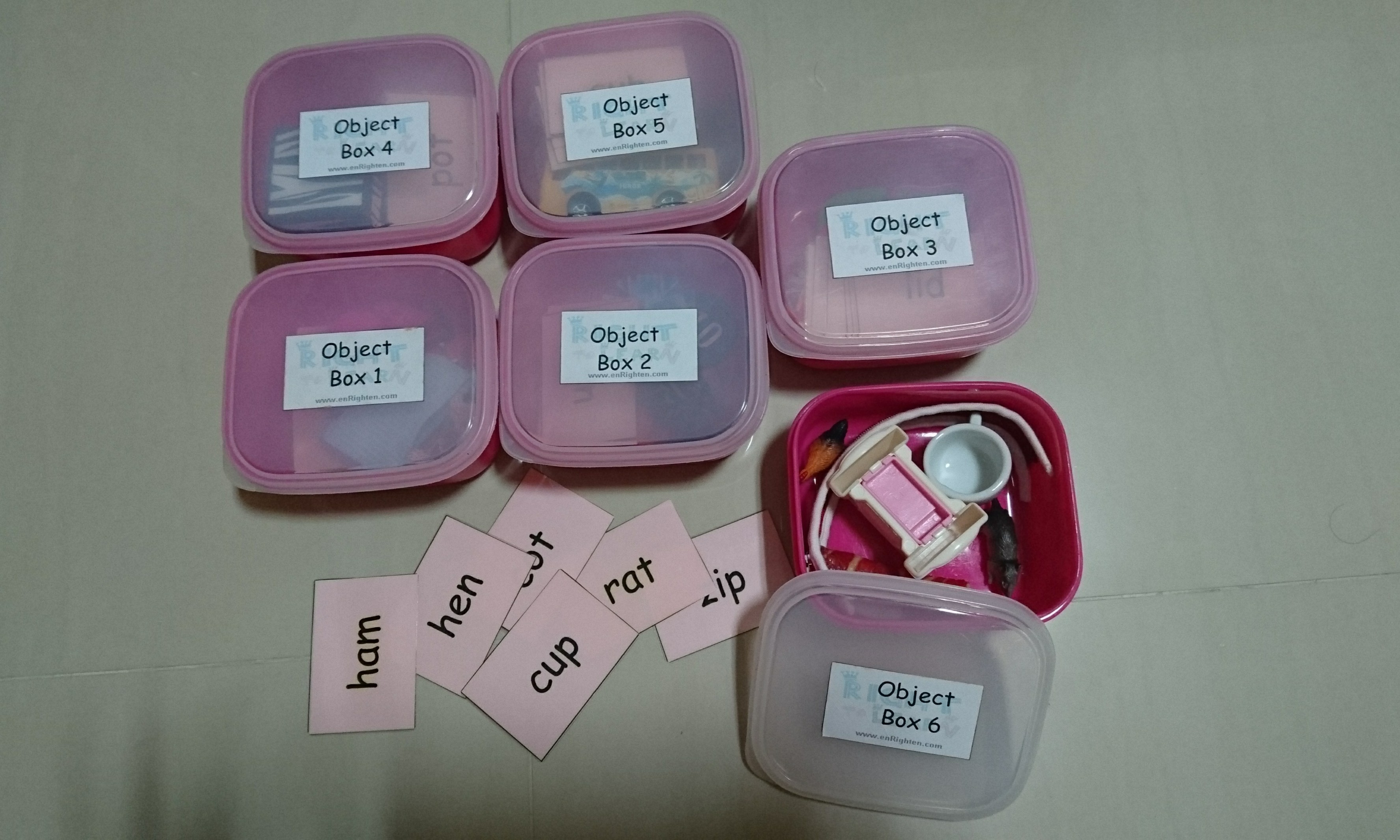 Montessori pink object box 1-6, Hobbies & Toys, Toys & Games on Carousell