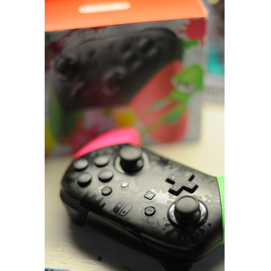 Nintendo Switch Pro Controller (Splatoon 2 Edition), Video Gaming ...