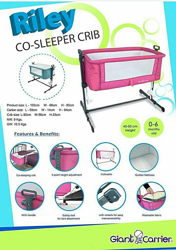 Riley Co sleeper Crib - Giant Carrier, Babies & Kids, Baby Nursery ...