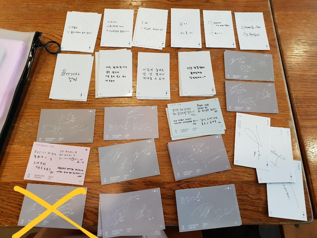 SEVENTEEN IDEAL CUT TRADING CARDS [WTT/WTS], Hobbies & Toys ...