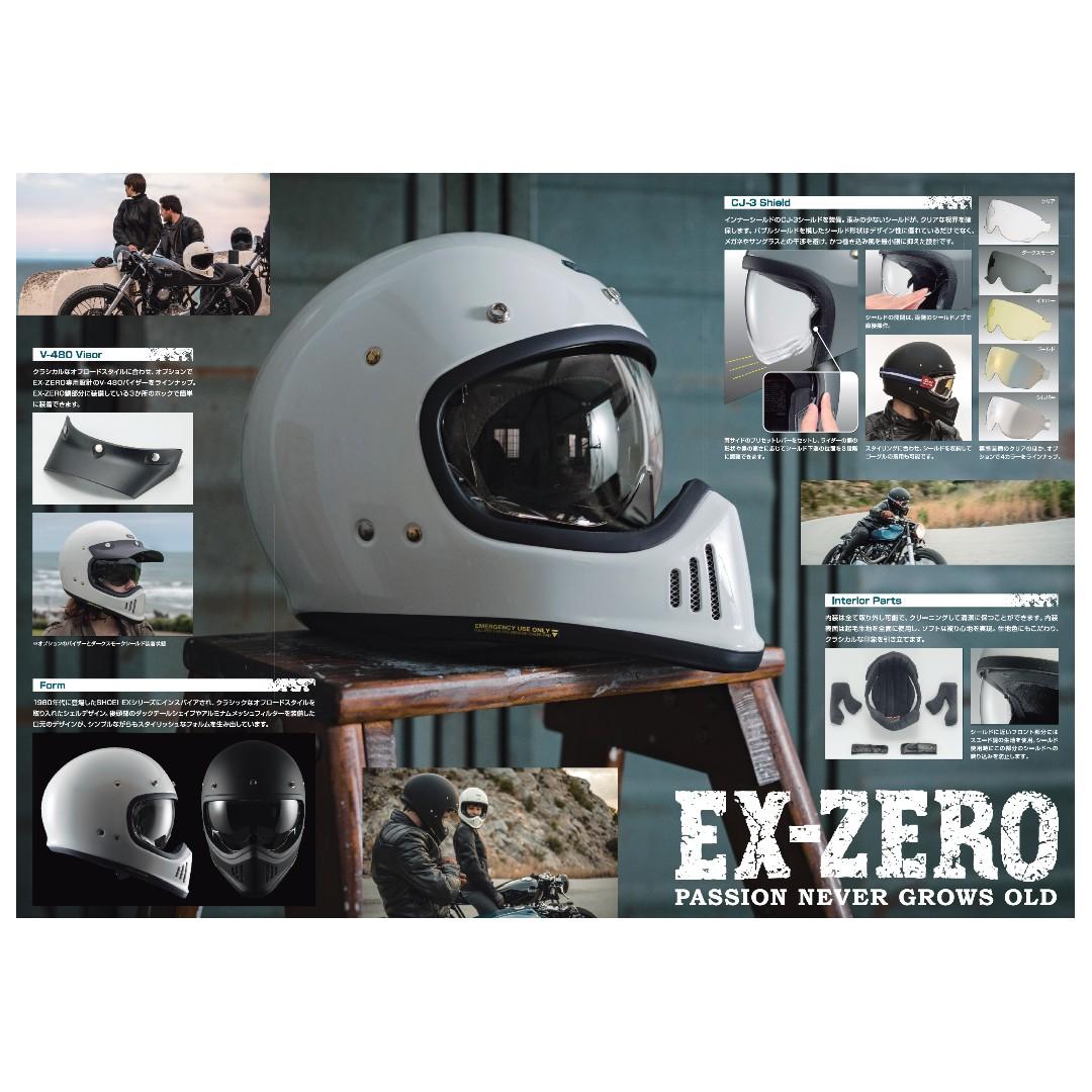 Shoei Ex Zero Equation, Motorcycles, Motorcycle Apparel on Carousell