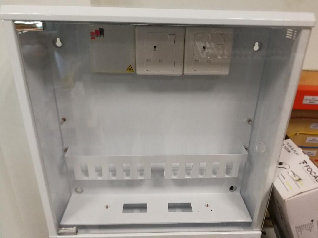 Soho Box with 8 port patch panels, Furniture & Home Living, Furniture ...