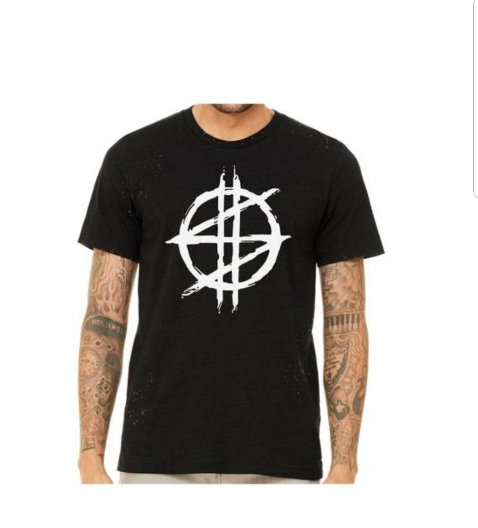Distressd Synner Logo T-shirt Synyster Gates, Men's Fashion, Tops ...