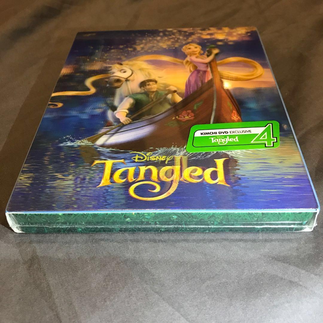 TANGLED 3D+2D Blu-ray Steelbook Korea KimchiDVD Exclusive Lenticular ...