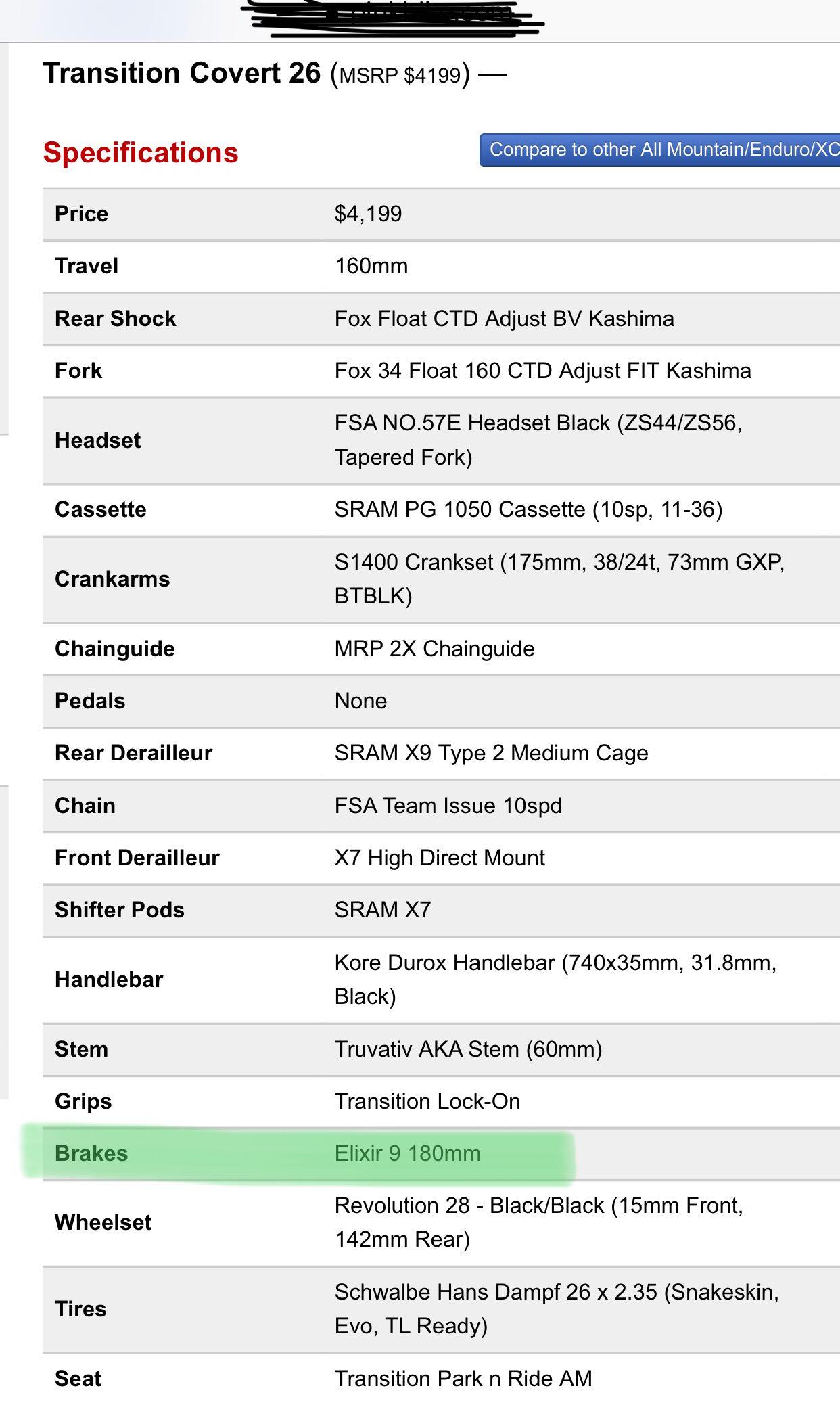 Transition Covert 26 mountain bike medium frame, Sports Equipment ...