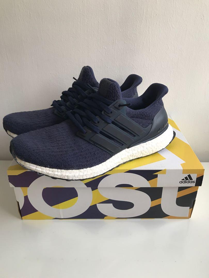 Adidas Ultraboost 3.0 Navy Blue, Men's Fashion, Footwear, Sneakers on ...