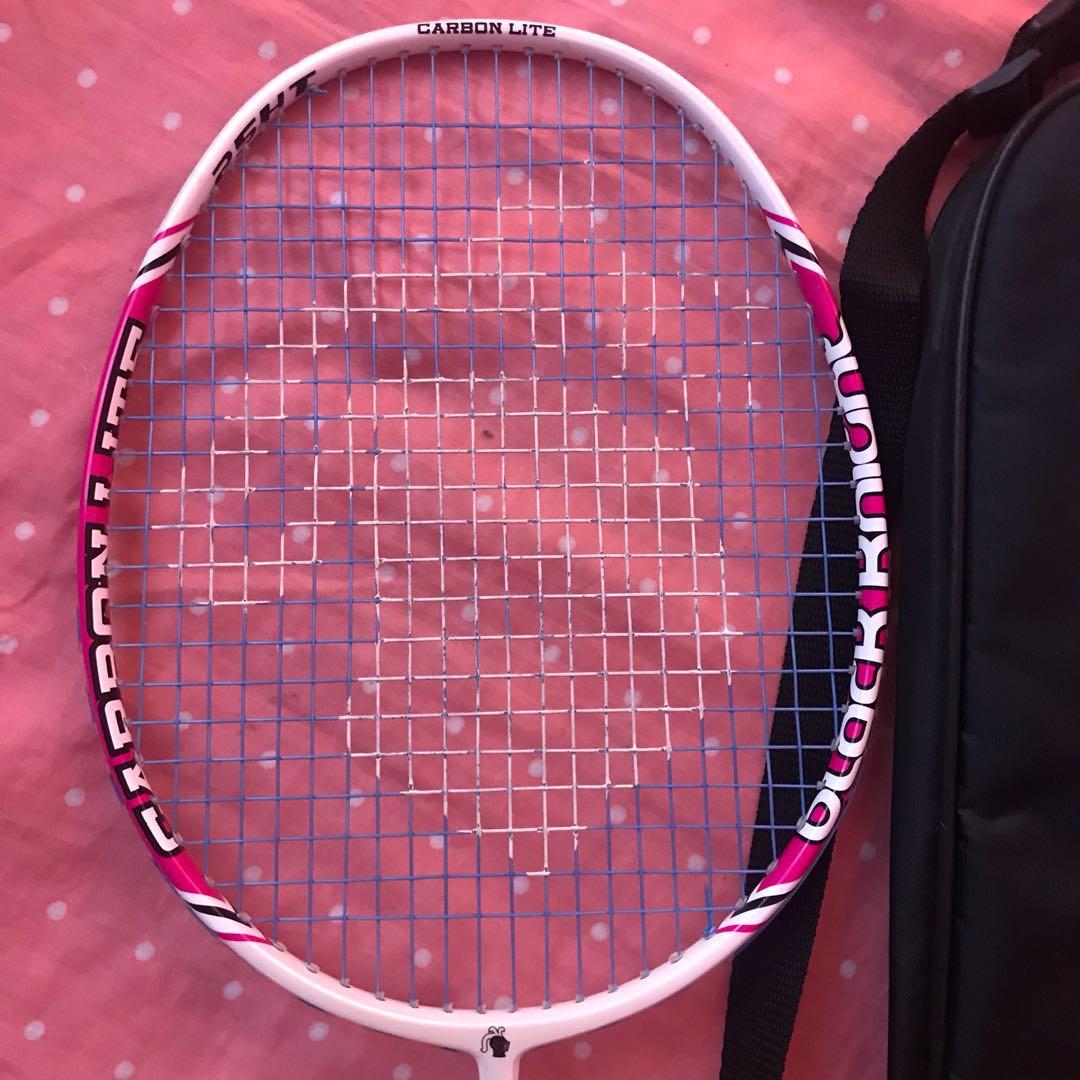 Black Knight Carbon Lite Badminton Racket (Original), Sports Equipment ...