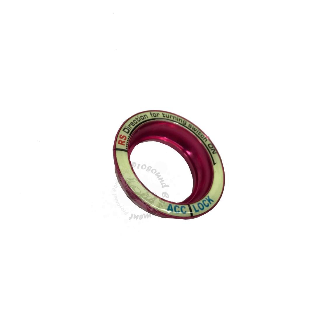 CAR IGNITION SWITCH ON KEY HOLE RING WITH FLUORESCENCE LIGHT (PINK) FOR ...