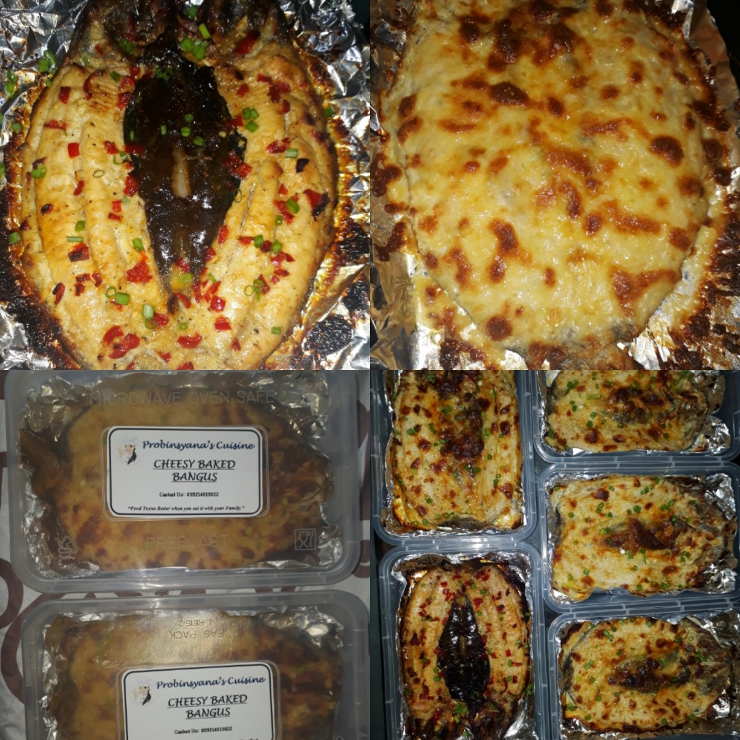 Cheesy Baked Bangus, Food & Drinks, Homemade Bakes on Carousell
