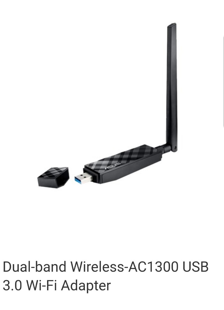 Dual-band Wireless-AC1300 USB 3.0 Wi-Fi Adapter, Computers & Tech ...