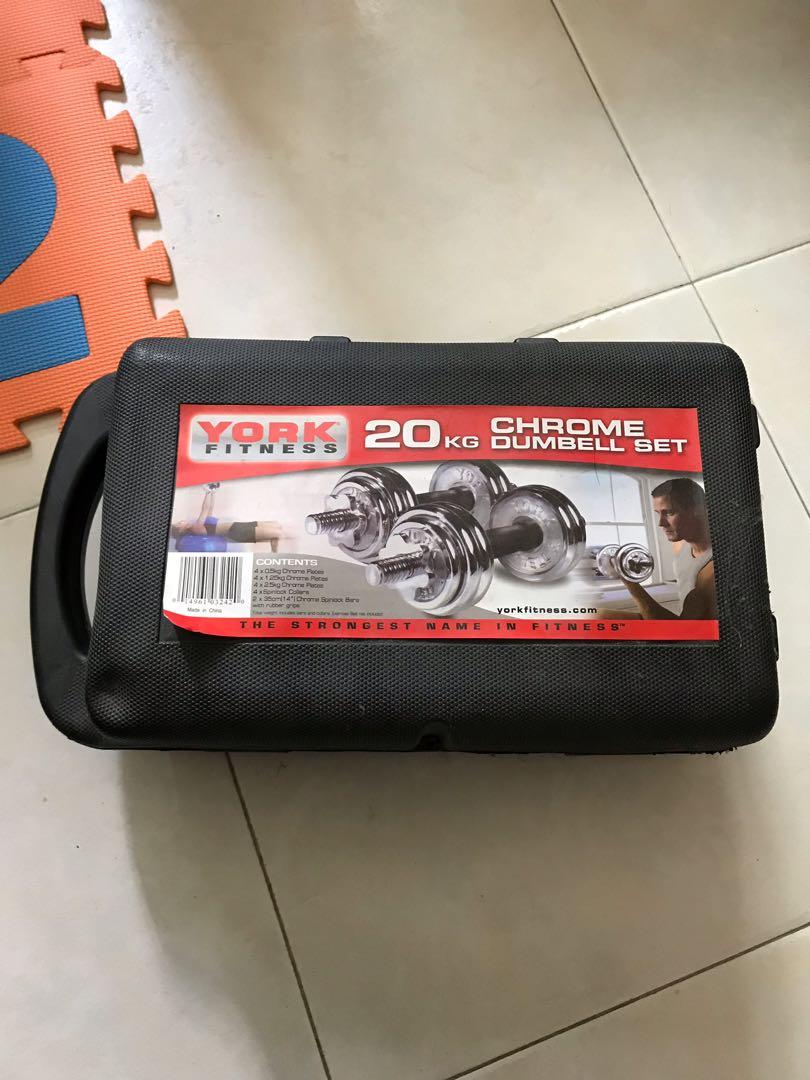 Dumbbell Set, Sports Equipment, Exercise & Fitness, Toning & Stretching ...