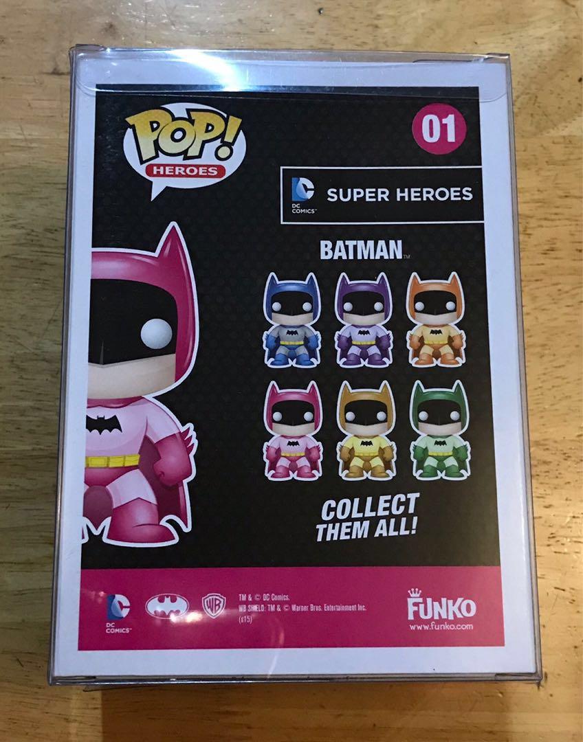 Funko Pop! Batman 01 Entertainment Earth Exclusive (Pink), Hobbies ...