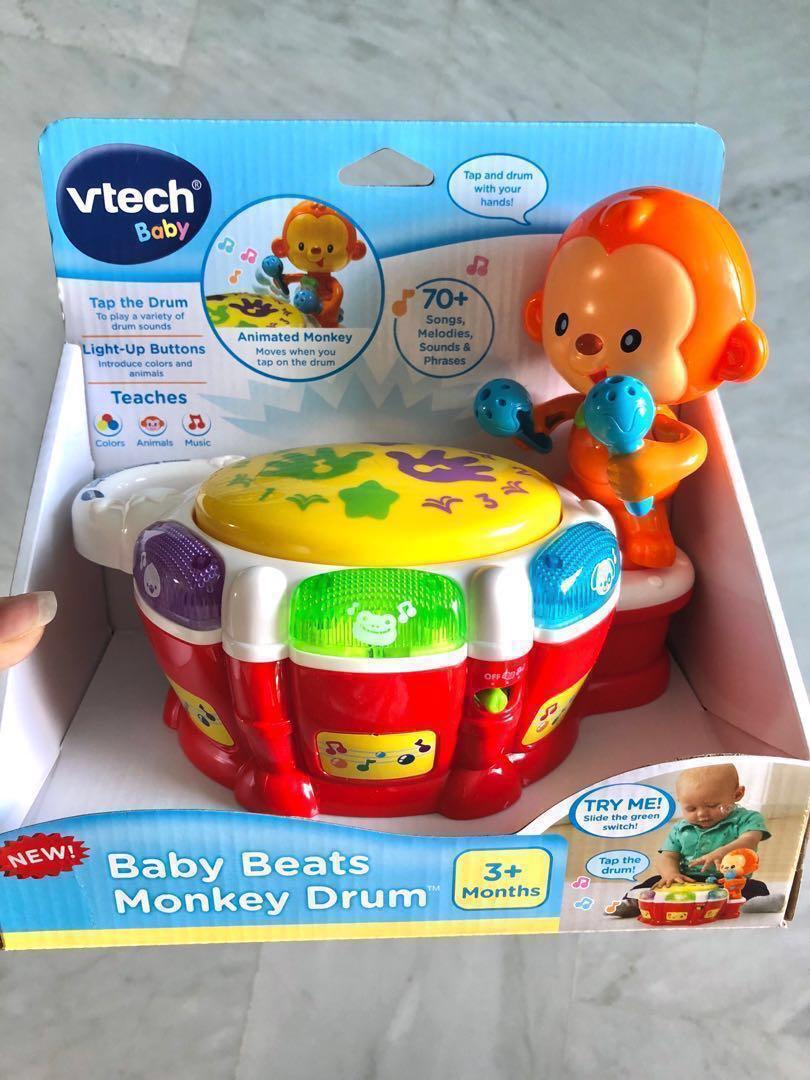 (In-Stock) VTech Baby Beats Monkey Drum (Brand New), Hobbies & Toys ...