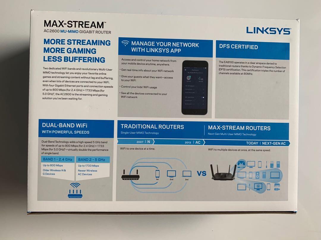 Linksys AC2600 Router (BRAND NEW from Starhub), Computers & Tech, Parts ...