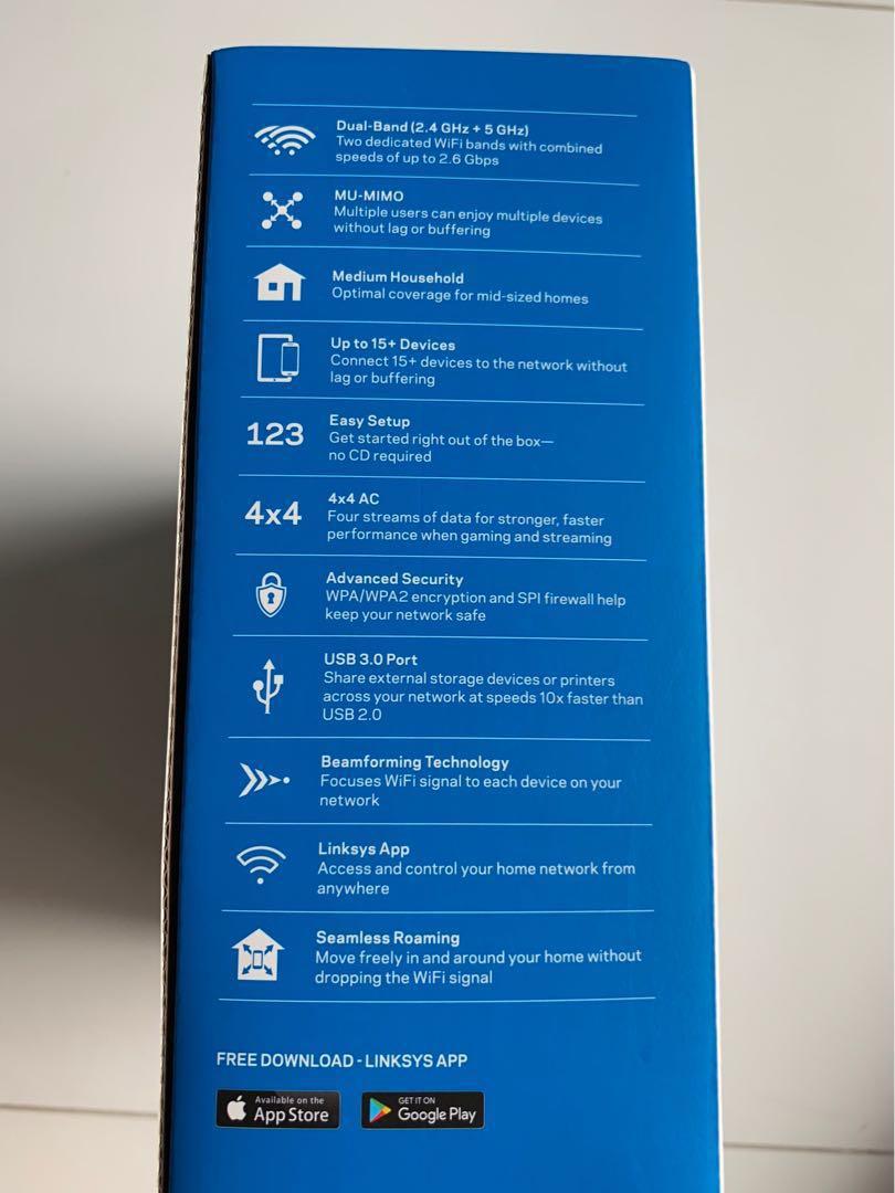 Linksys AC2600 Router (BRAND NEW from Starhub), Computers & Tech, Parts ...